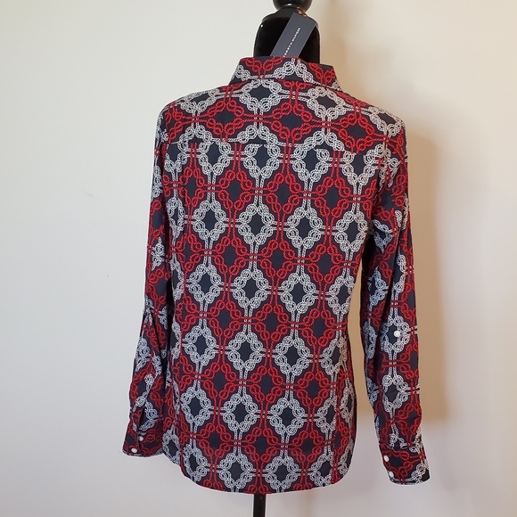 Tommy Hilfiger | Tops | Tommy Hilfiger Nautical Ropes Blouse Button ...